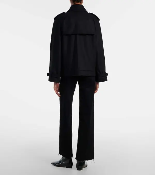 NILI LOTAN Amaury Double-breasted Wool-blend Coat
