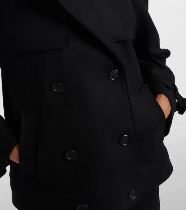 NILI LOTAN Amaury Double-breasted Wool-blend Coat