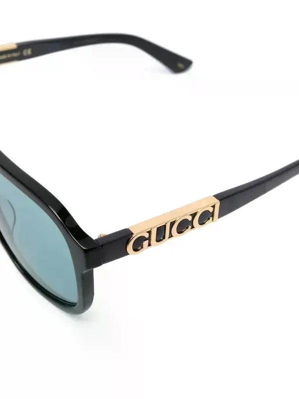 Gucci Pilot-frame Sunglasses - Black