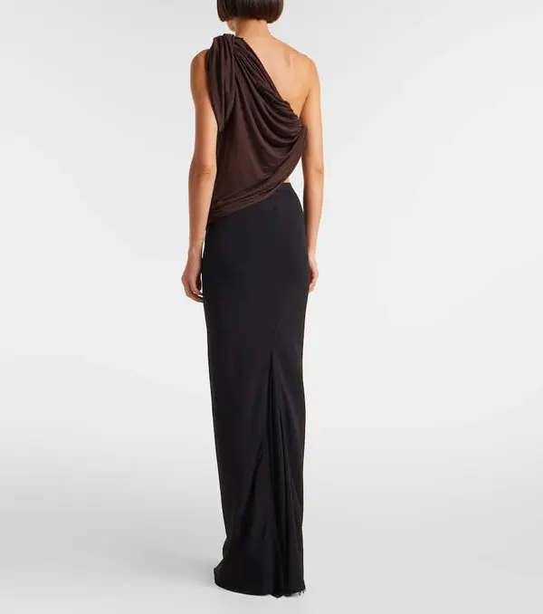 Rick Owens Draped Knitted One-shoulder Top