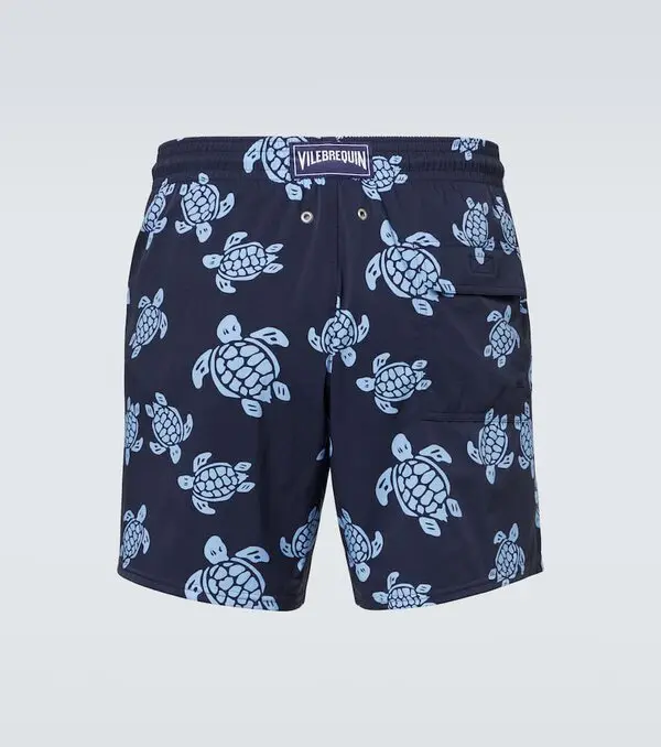 Vilebrequin Printed Swim Trunks - Blue