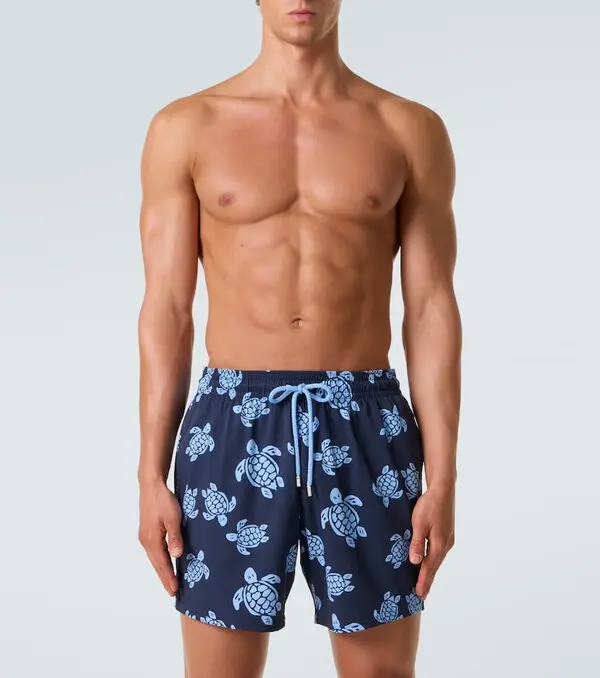 Vilebrequin Printed Swim Trunks - Blue