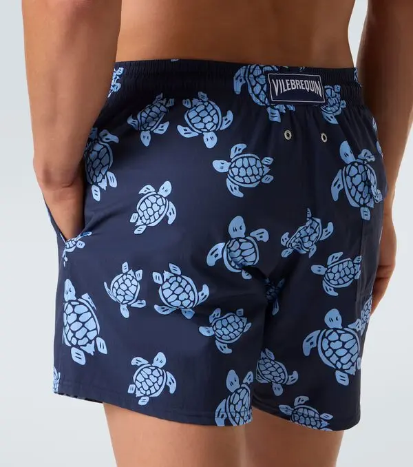 Vilebrequin Printed Swim Trunks - Blue