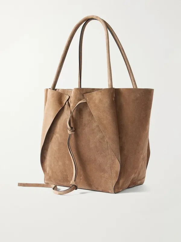 Gabriela Hearst Marija Tasseled Suede Tote - Brown