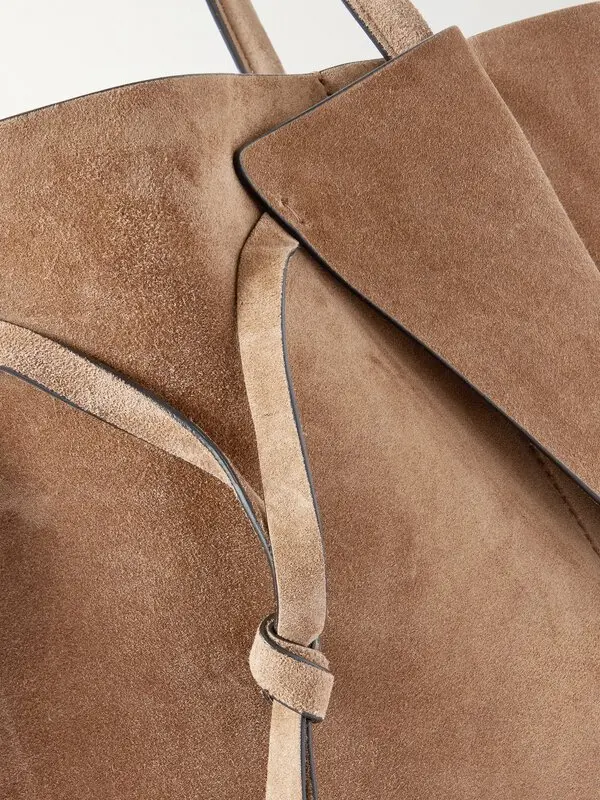 Gabriela Hearst Marija Tasseled Suede Tote - Brown