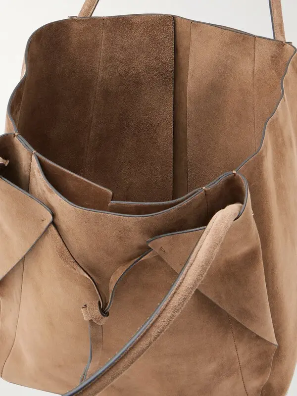 Gabriela Hearst Marija Tasseled Suede Tote - Brown