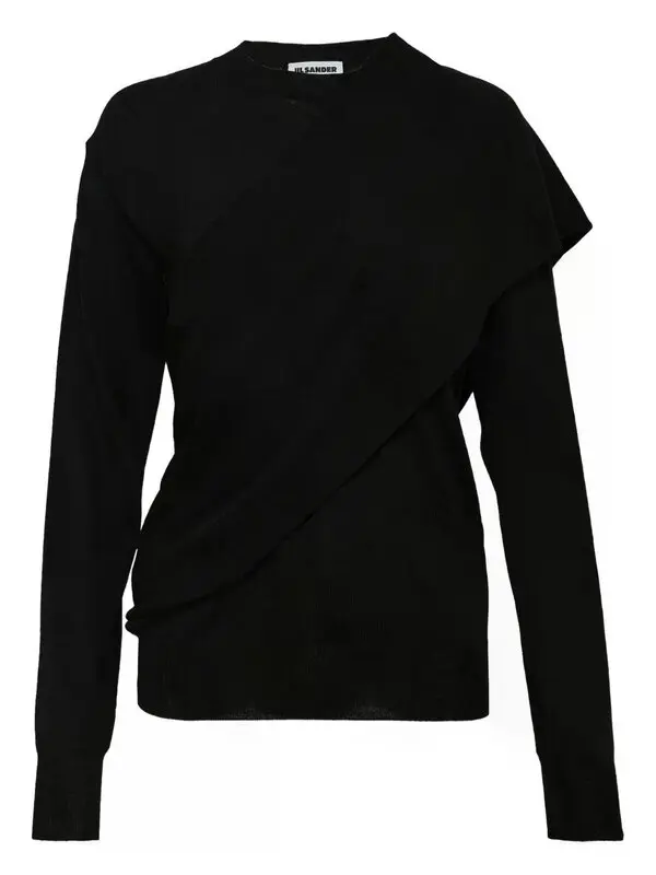 JIL SANDER Draped-panel Sweatshirt