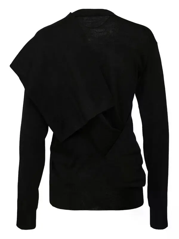 JIL SANDER Draped-panel Sweatshirt