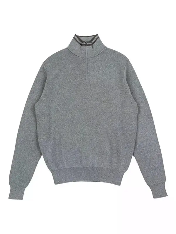 MALBON Cotton Blend Half Zip Sweatshirt