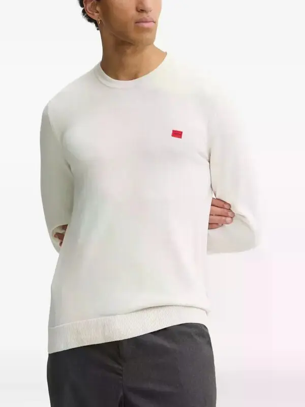 Hugo Logo-patch Cotton Sweater