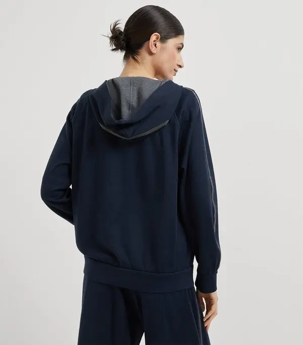 Brunello Cucinelli Cotton-blend Zip-up Hoodie