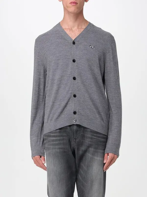 DIESEL Long Sleeve Button-up Sweater