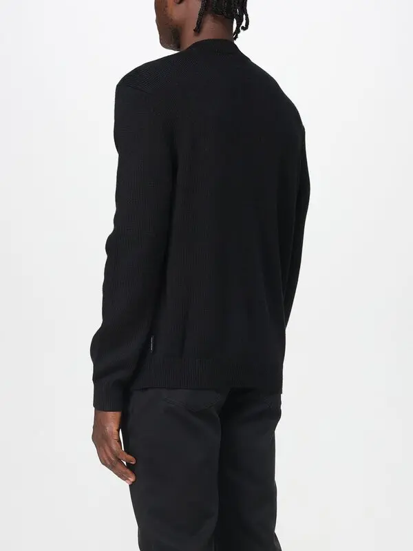 Armani Exchange Ribbed Pullover Sweater - Black