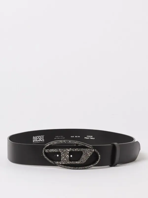 DIESEL Leather Belt - Black