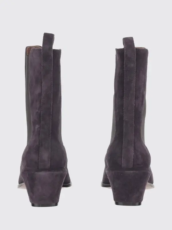 Paris Texas Bettina Suede Western Chelsea Boots - Violet