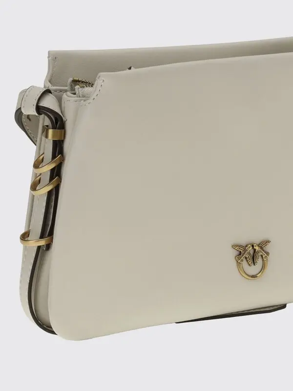 Pinko Mini Leather Bag - White