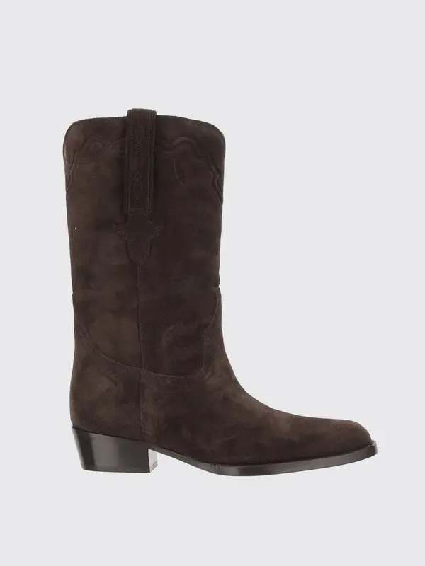 Paris Texas Mid Calf Boots - Brown