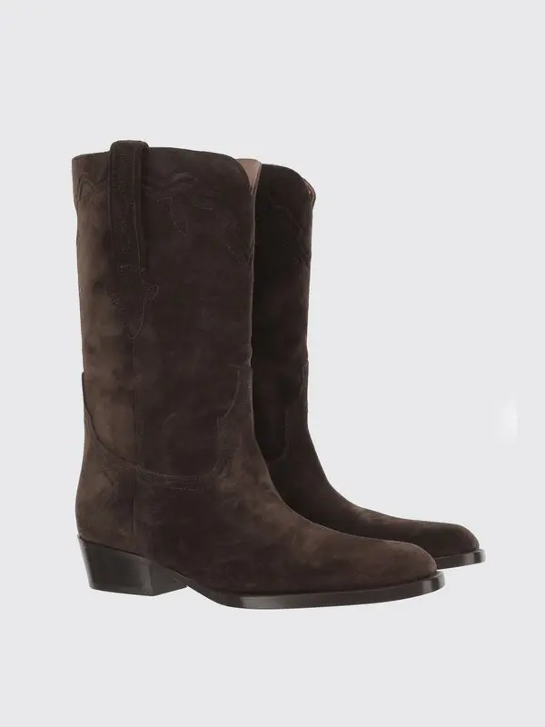 Paris Texas Mid Calf Boots - Brown
