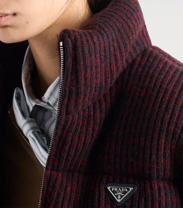 Prada Wool-cashmere Down Jacket