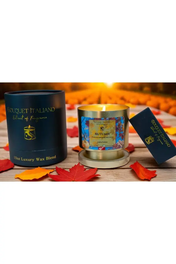 BOUQUET ITALIANO Autumn Fall Luxury Candle - Orange