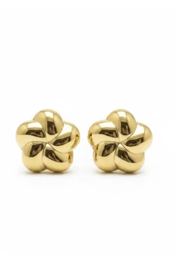 Yumi Kim Puffy Petal Earrings - Gold