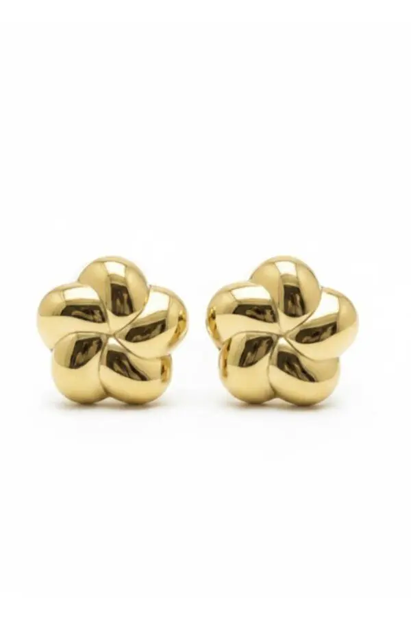 Yumi Kim Puffy Petal Earrings - Gold