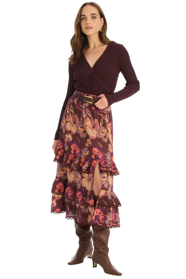 ALLISON NEW YORK Haley Knit Top - Brown