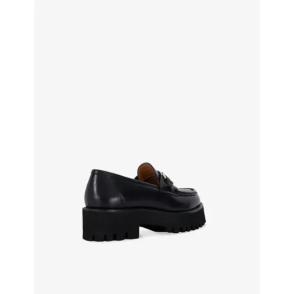 DUNE Wide Fit Leather Loafers