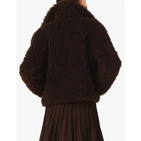 Maje Oversized Faux-shearling Jacket