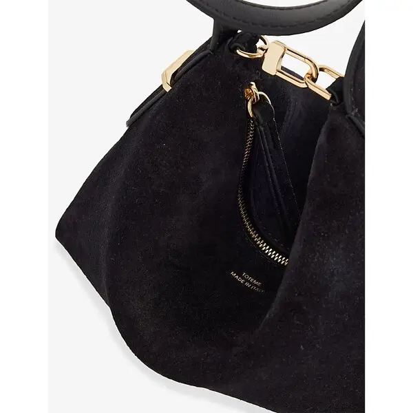 TOTEME Scoop Suede Clutch