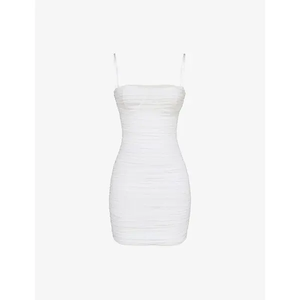 House Of Cb Ella Gathered Mini Dress - White