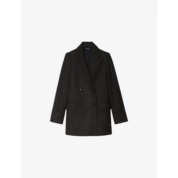Zadig&Voltaire Double-breasted Wool-blend Coat