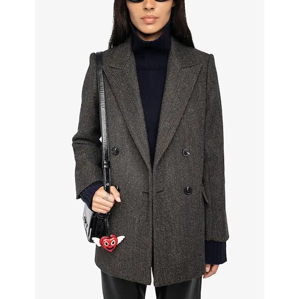 Zadig&Voltaire Double-breasted Wool-blend Coat