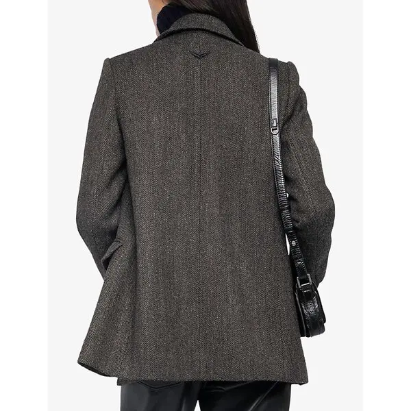 Zadig&Voltaire Double-breasted Wool-blend Coat