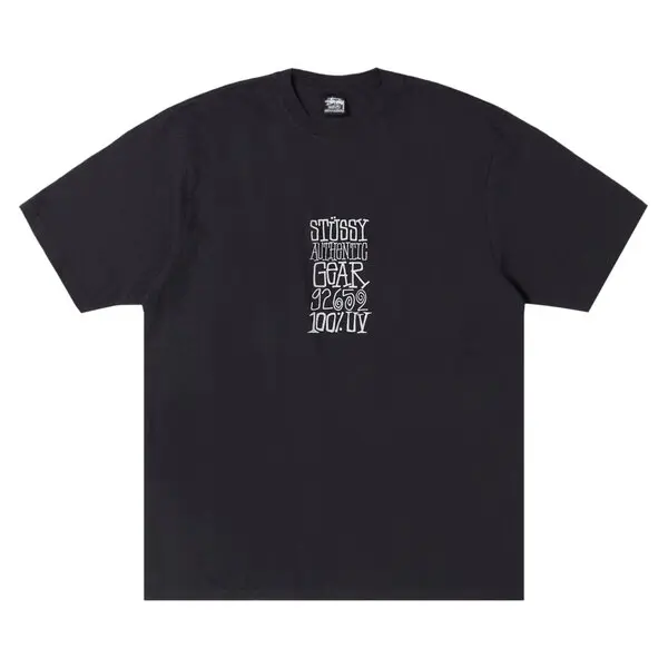 StÜssy Authentic Gear Tee - Black