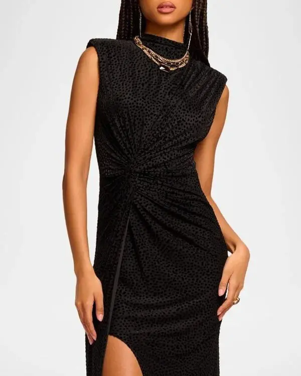Ramy Brook Lee Spotted Pattern Midi Dress