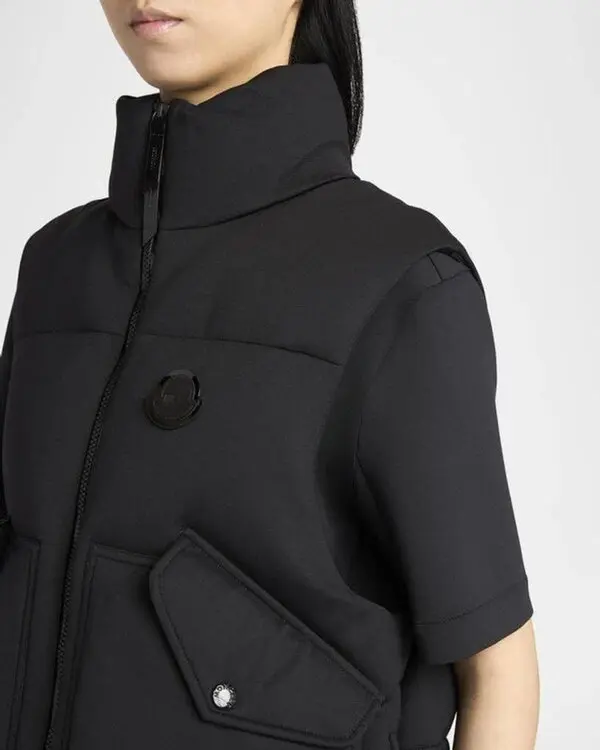 Moncler X Ee72 Edward Enninful Otis Down Vest - Black