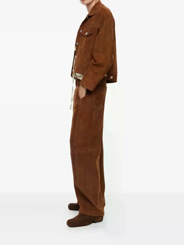 Bimba Y Lola Suede Paneled Trousers