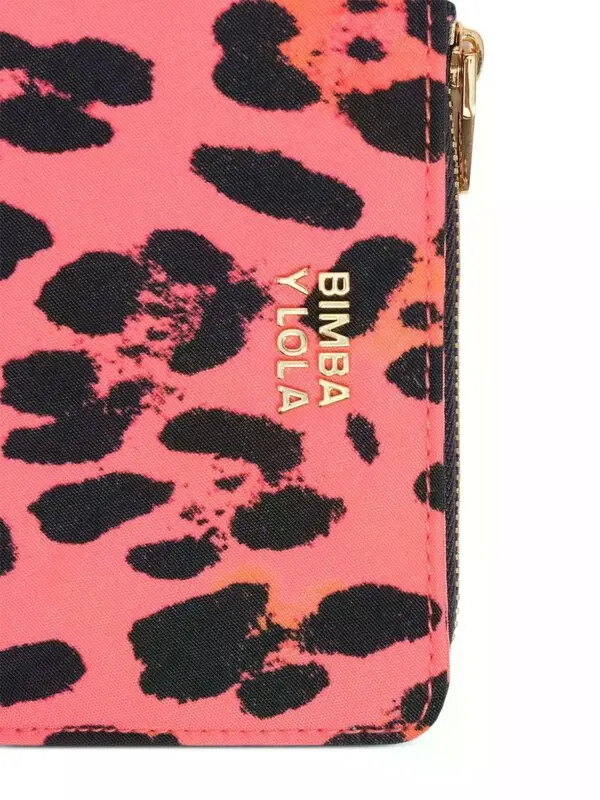 Bimba Y Lola Leopard-print Zip Wallet