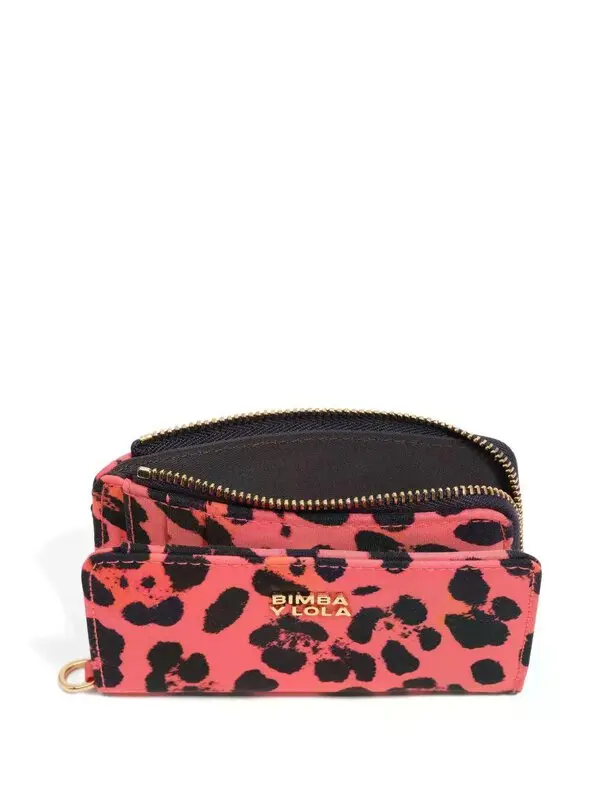 Bimba Y Lola Leopard-print Zip Wallet