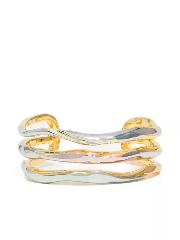 Bimba Y Lola Triple-band Cuff Bracelet - Gold