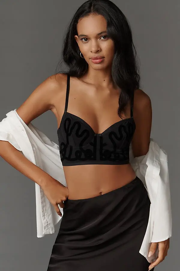 LYREBIRD Corset Top - Black Onyx