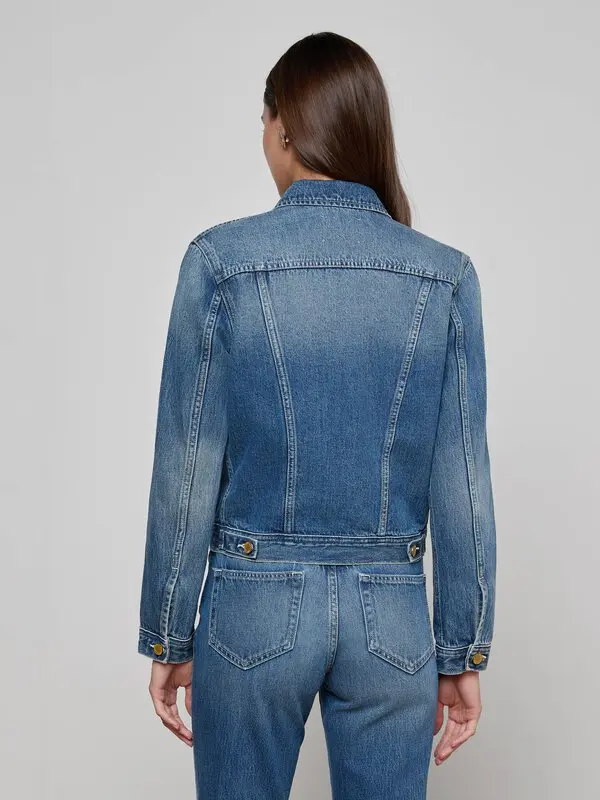 L'Agence Celine Denim Trucker Jacket - Kemp