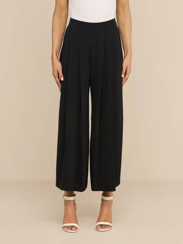 L'Agence Novalynn Cropped Pleated Trousers
