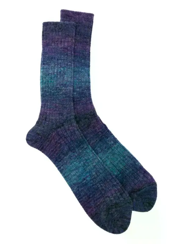 Anonymous Ism Gradient-dyed Socks - Blue