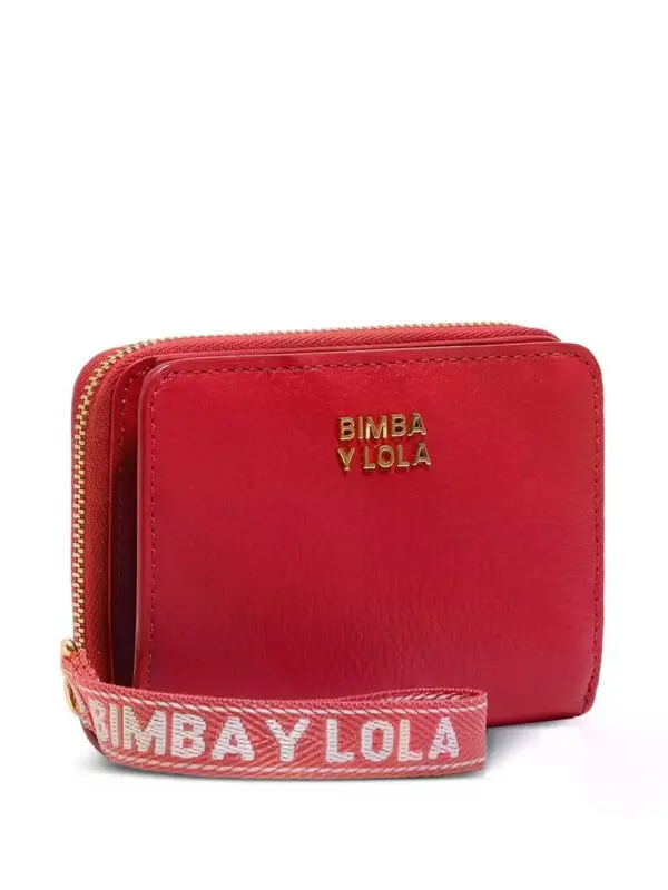 Bimba Y Lola Logo-plaque Zip Leather Wallet - Red