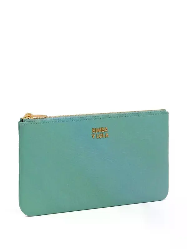 Bimba Y Lola Zip-top Leather Purse - Green
