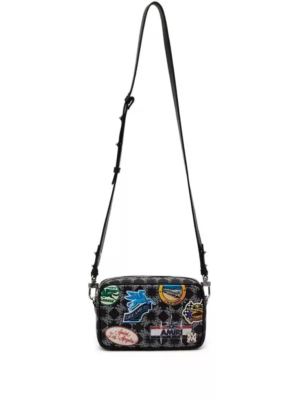 Amiri Patch-embellished Messenger Bag - Black