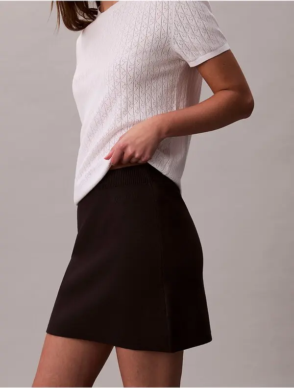 Calvin Klein Tech Knit Mini Skirt