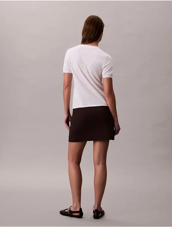 Calvin Klein Tech Knit Mini Skirt